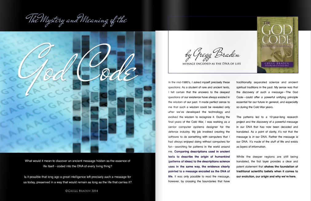 The God Code - Message Encoded as the DNA of Life